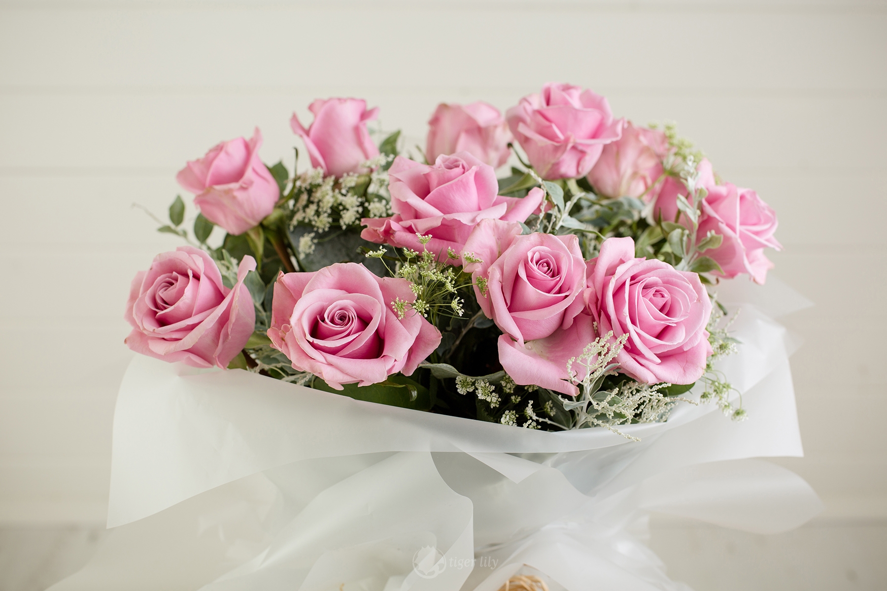 Doz Roses - Tiger Lily Flowers